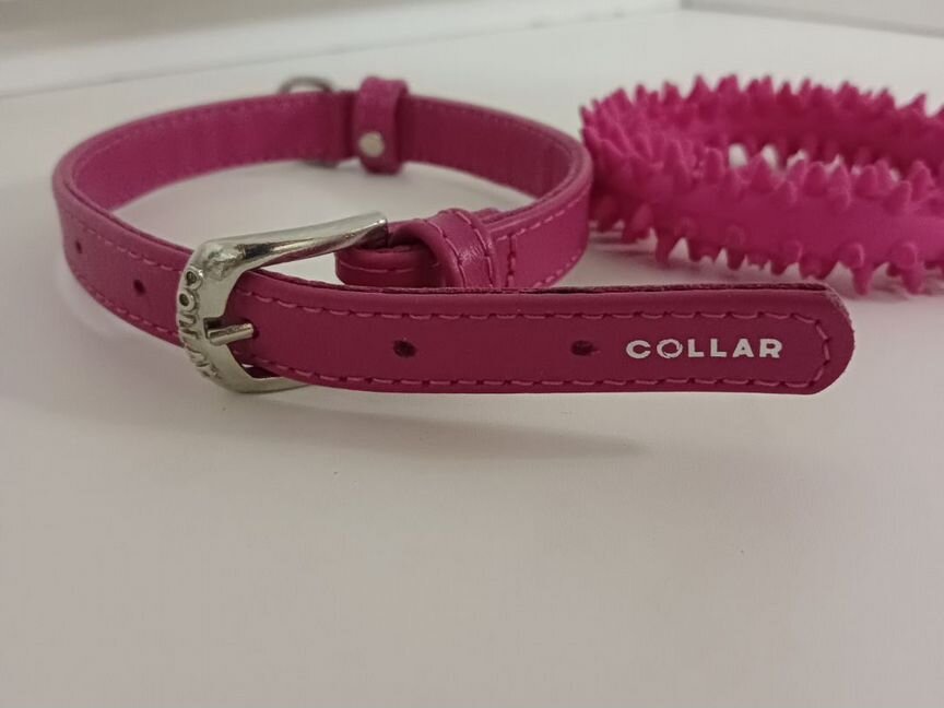 Ошейник collar кожа розовый