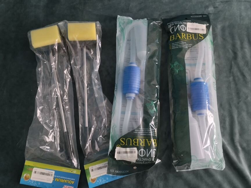 Сифон и скребок для аквариума