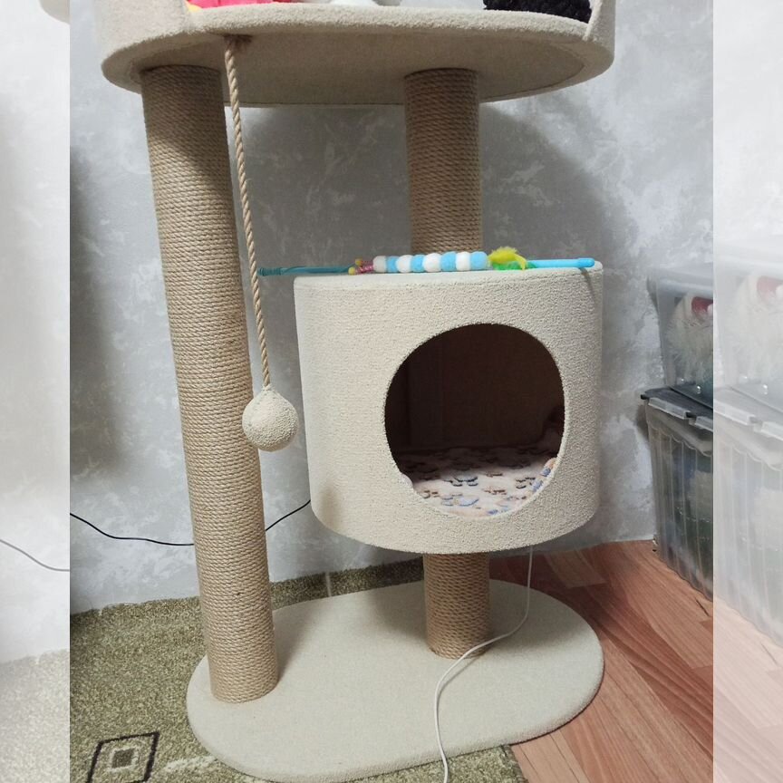 Домик для кошки с когтеточкой