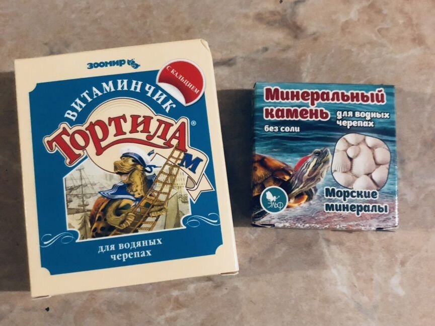 Витамины и минеральный камень для водной черепахи