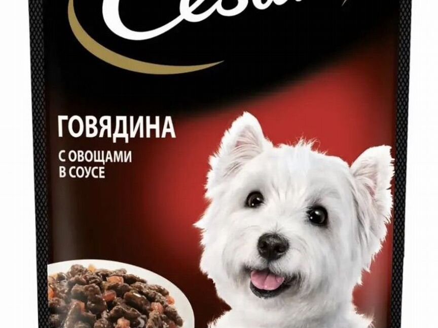 Корм для собак Cesar с говядиной 28 шт. х 85 г