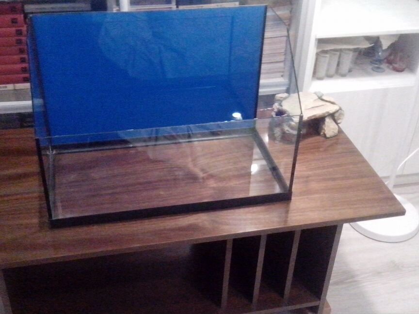 Аквариум для черепах, улиток со столиком