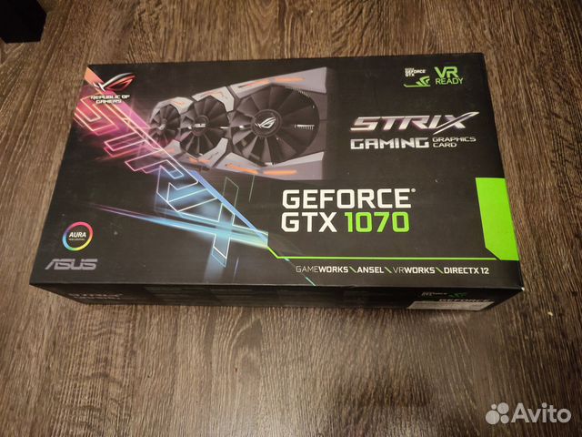 Видеокарта asus Strix GTX 1070 8Gb для игр купить в Санкт-Петербурге ...