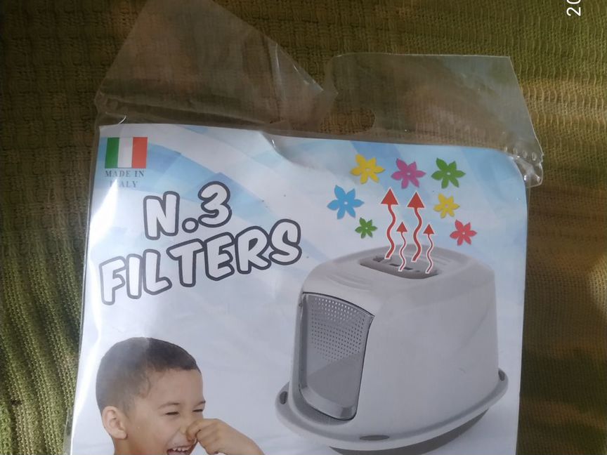 Поглотитель запаха для кошачьего туалета. Италия