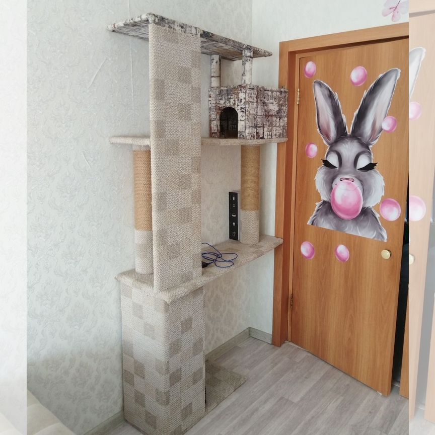 Когтеточка домик для кошки бу