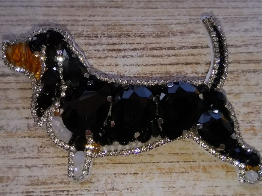 Брошь Бассет Хаунд