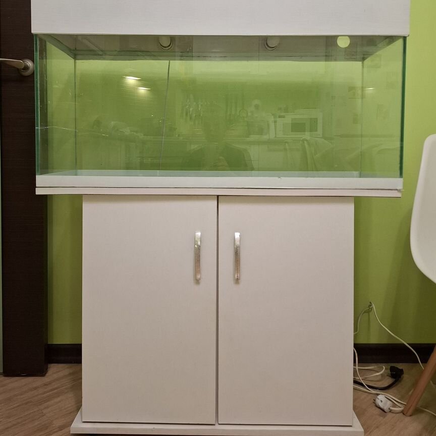 Аквариум с тумбой бу, 100 литров