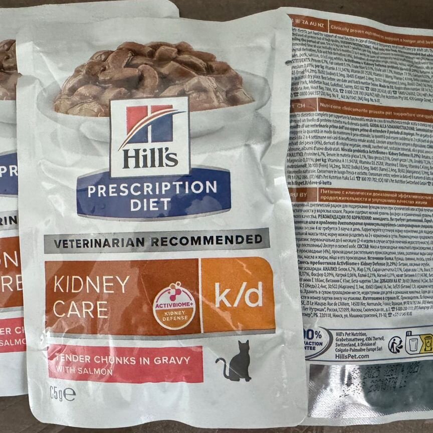 Влажный корм Hills k/d при заболеваниях почек