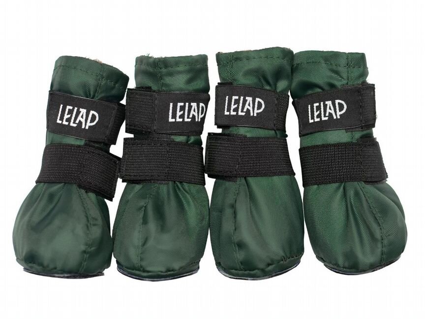 Lelap одежда сапожки для собак "Trellis", темно-зе