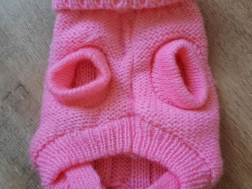 Вязаный комбинезон для котёнка сфинкса 1-2 месяца