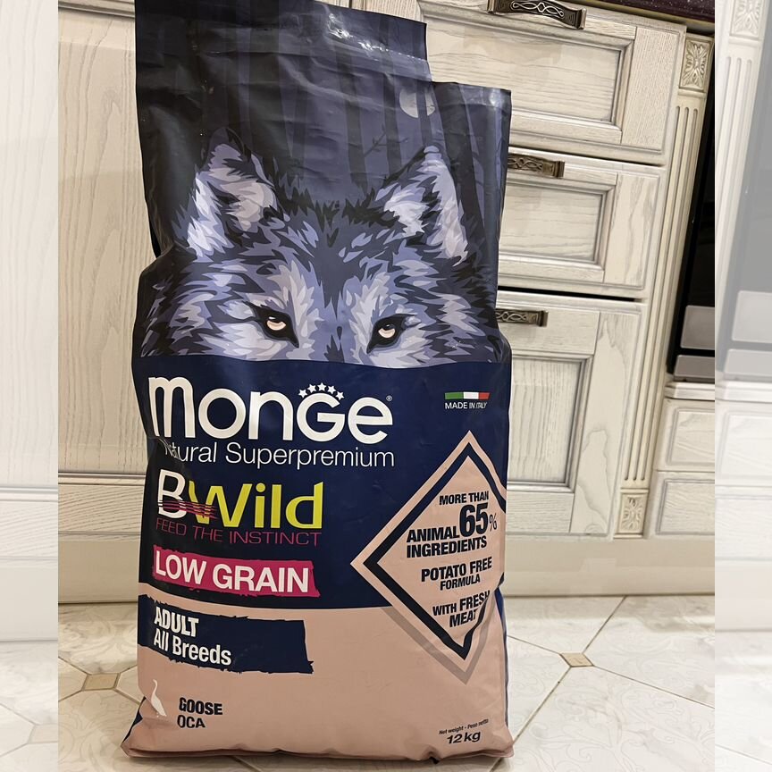 Корм для собак monge wild 12 кг