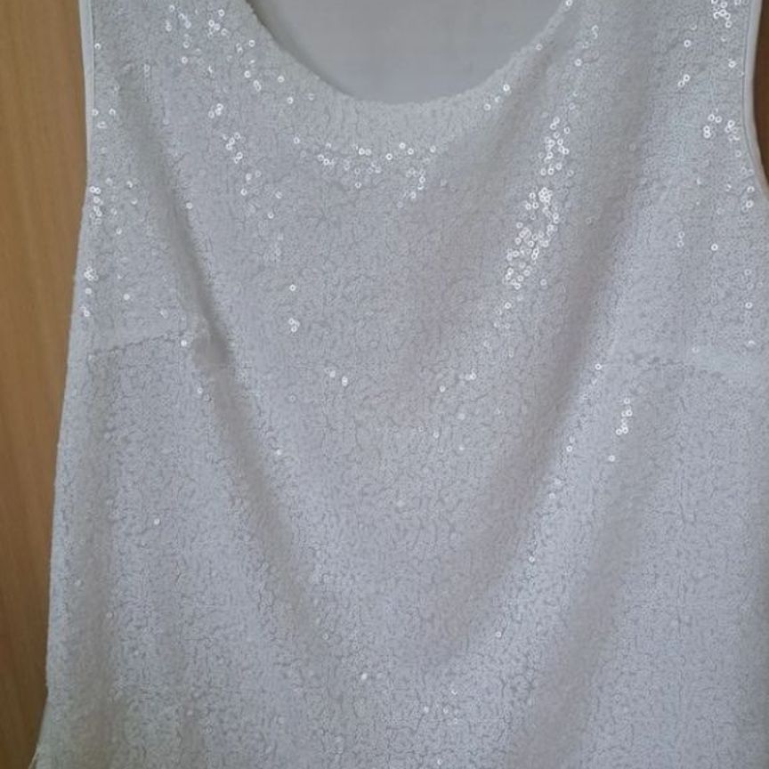 Майка блестящая с пайетками