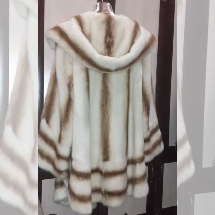 Шуба норковая белая