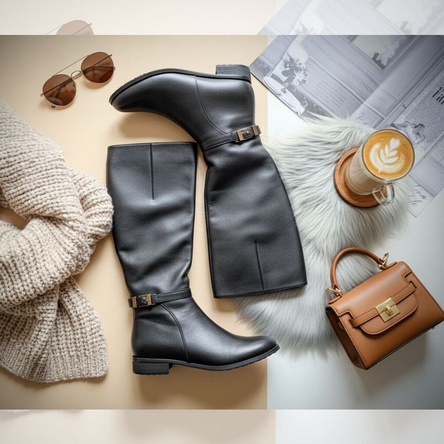 Сапоги женские кожаные 39 демисезонные высокие