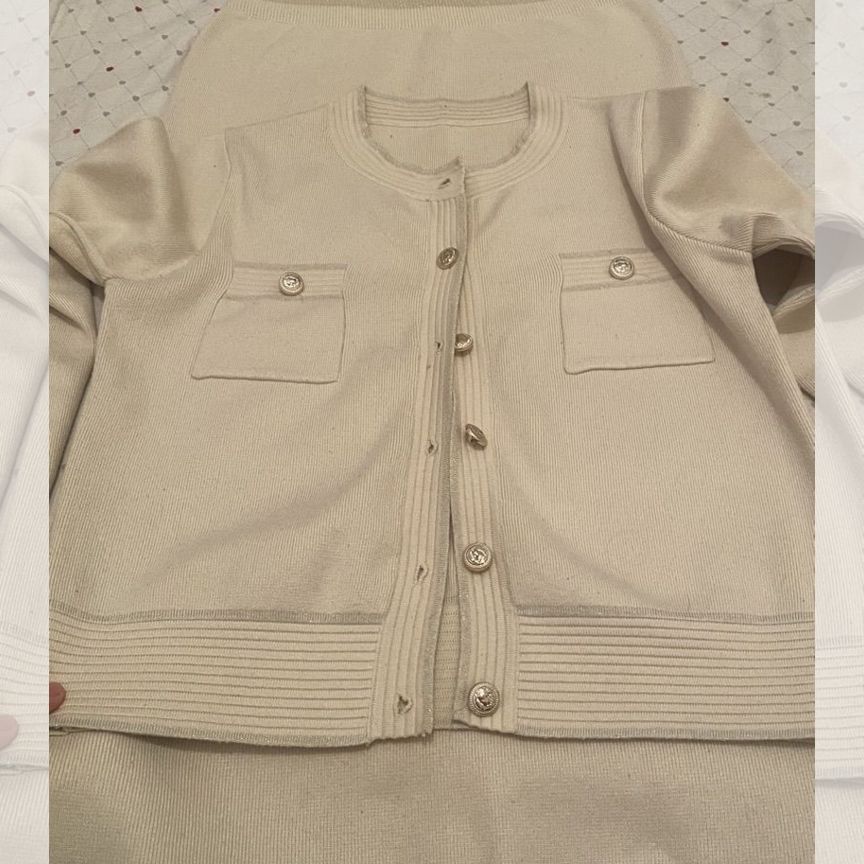 Костюм двойка женский с юбкой теплый 44 46 размер