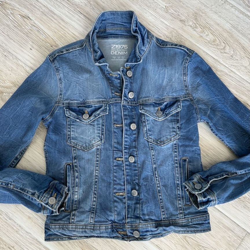Джинсовая куртка женская zara 42-44