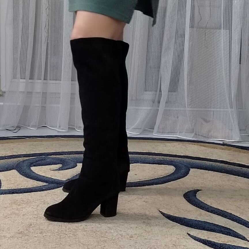 Сапоги зимние замшевые 37 размер