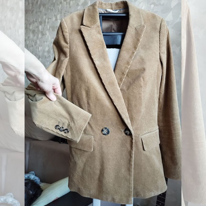 Новый пиджак вельвет винтаж Германия