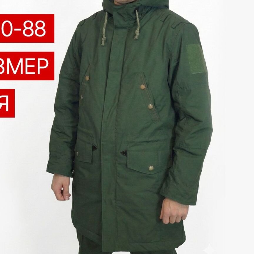 Куртка-парка демисезонная военная новая 50