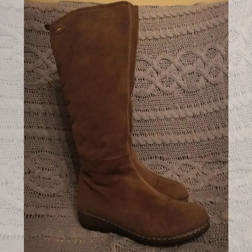 Женские зимние сапоги замша мех 37